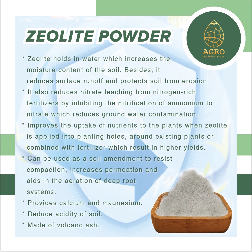 Agro Natural Green ZEOLITE POWDER Aquaculture & Agriculture Water ...