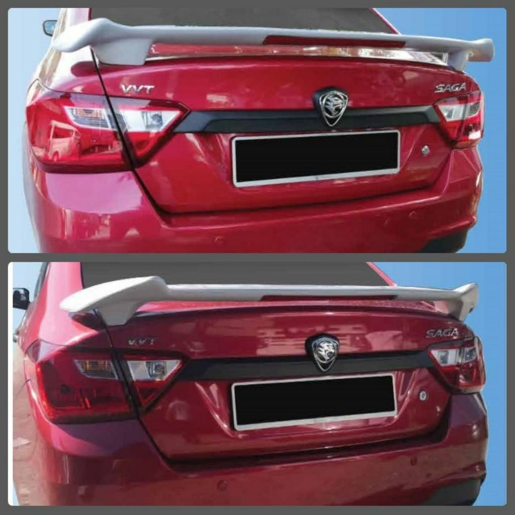 Proton Saga 3rd Generation VVT 2017 TRD Spoiler Body Kit Fiber Ready ...