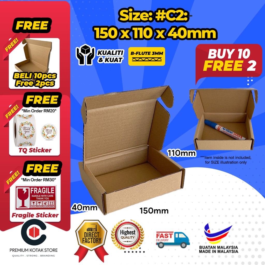 A4 A5 Gift Box Kotak Pizza Box Kotak Hadiah Murah big small Packaging ...