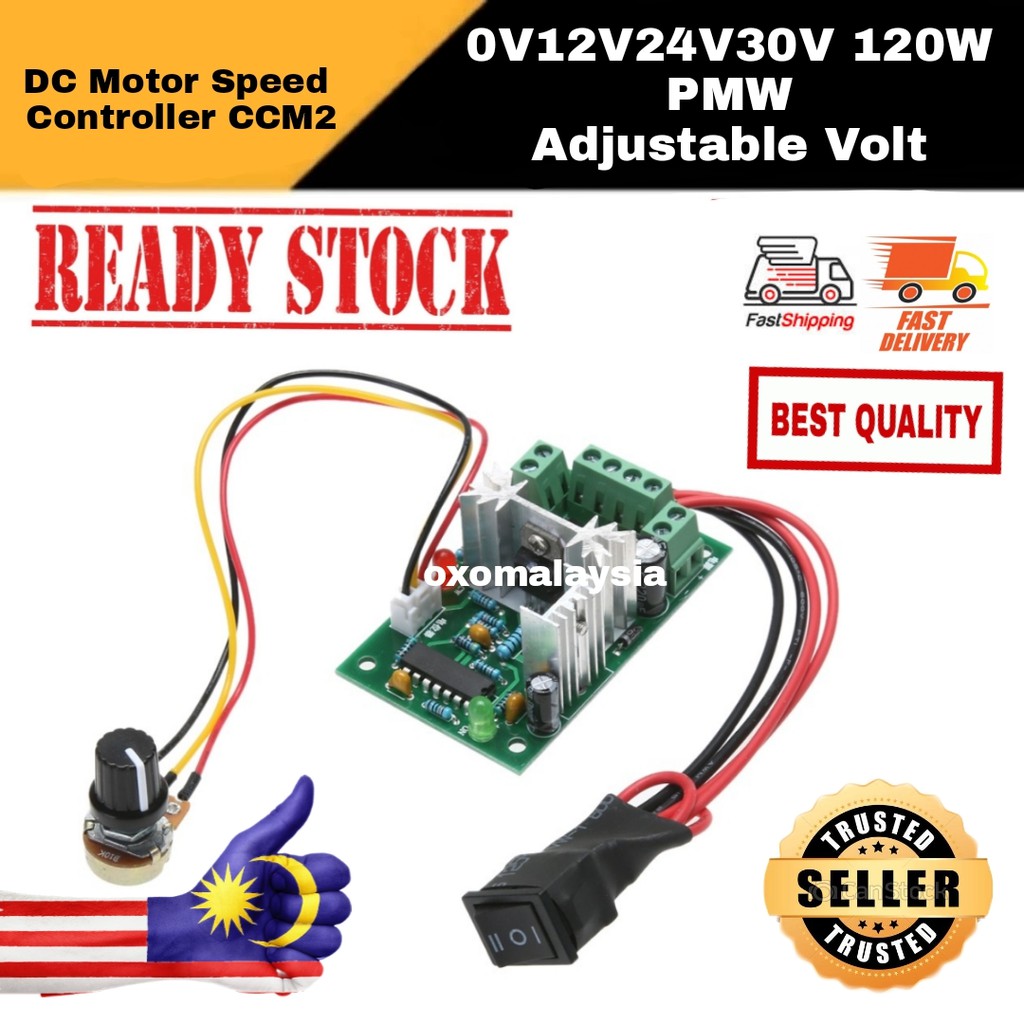 0V12V24V30V 120W PWM Adjustable Volt DC Motor Speed Controller CCM2 ...