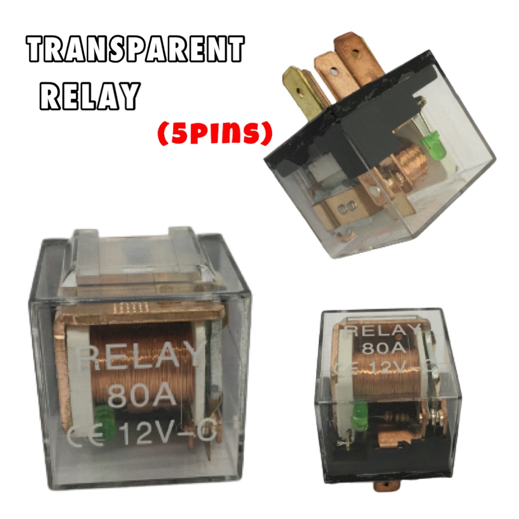 CPAO 5 Pins Automotive Transparent Relay 12V 80A (Good Quality)(3438 ...