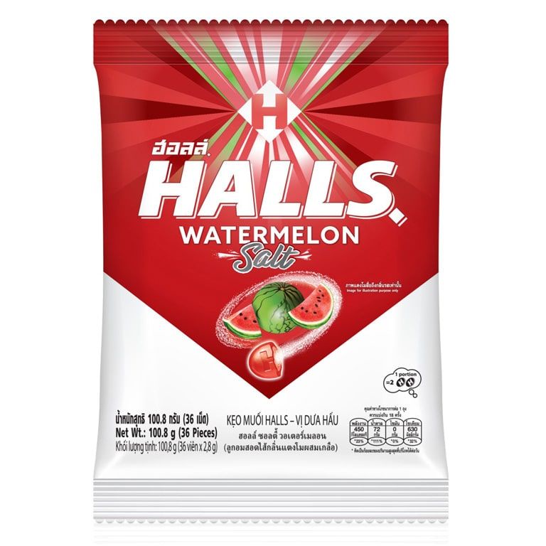 Halls salt candy watermelon flavor 100.8G | Shopee Malaysia