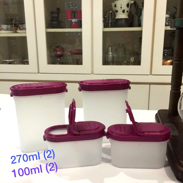 Tupperware spice container set (4) | Shopee Malaysia