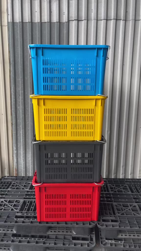Heavy Duty Basket Bakul Sayur Plastik Durian Basket Raga Durian Plastic ...