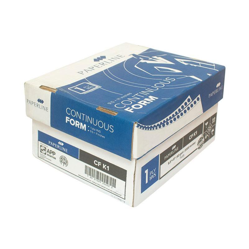[ Dus ] Continuous Form 1 Ply Computer Paper 9,5 x 11 - Paperline CF K1 ...