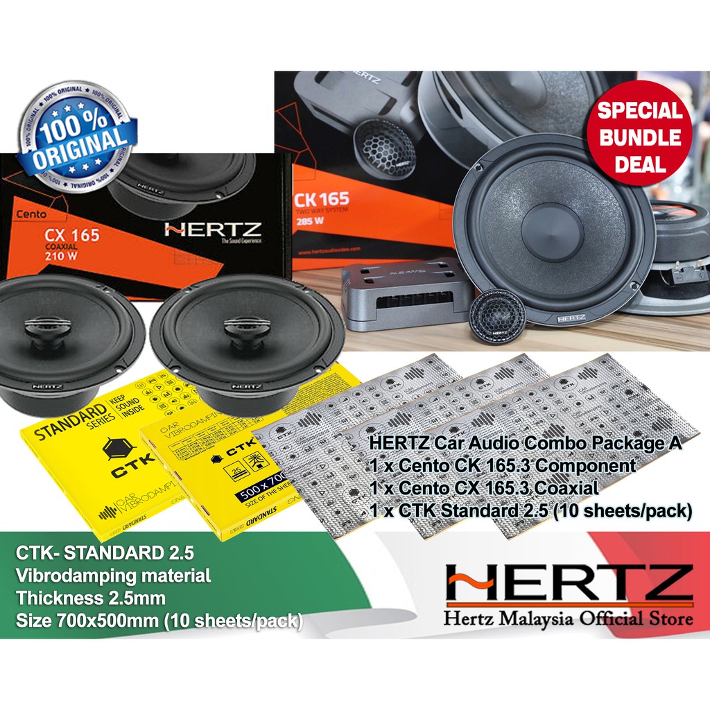 Hertz Bundle Package B -Cento Pro CK 165 Comportment + CX 165 Coaxial ...