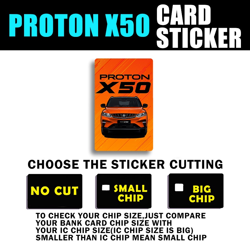 PROTON X50 - X50 STICKER - T*G STICKER - CARD STICKER - BANK CARD ...