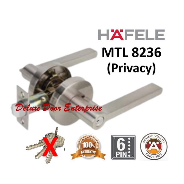 Hafele Lever Handle MTL8236 Privacy / Tubular / Door Lock / Tubular ...