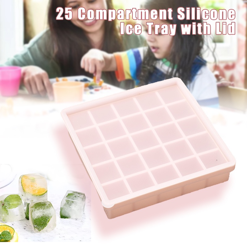 [RESTOCK] 25 Grid Silicone Ice Cube Cover Ice Tray Honeycomb Silicone ...