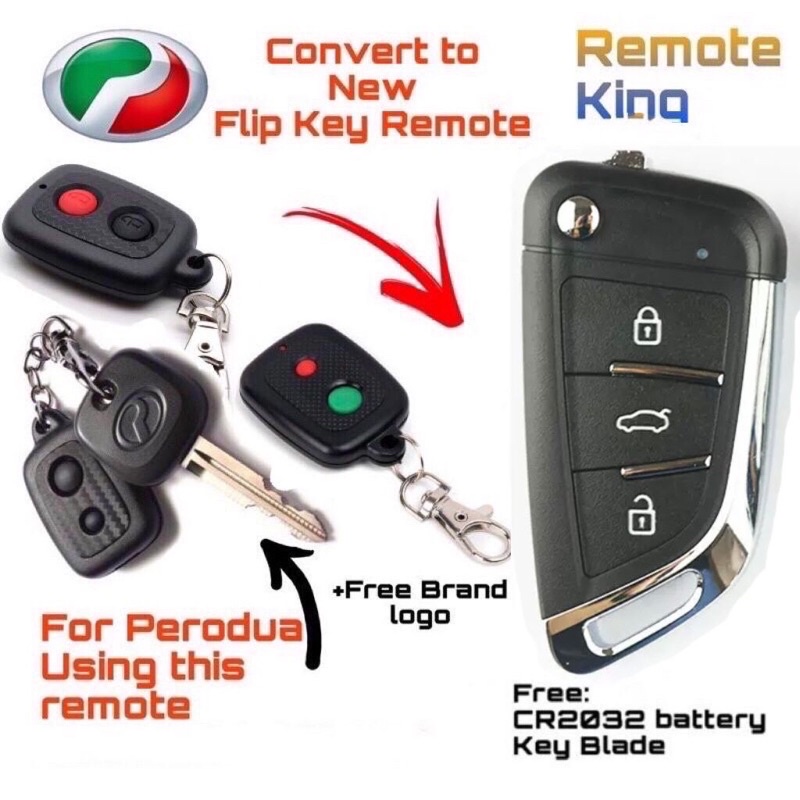 Perodua Alza Viva Myvi Flip Key Remote | Shopee Malaysia