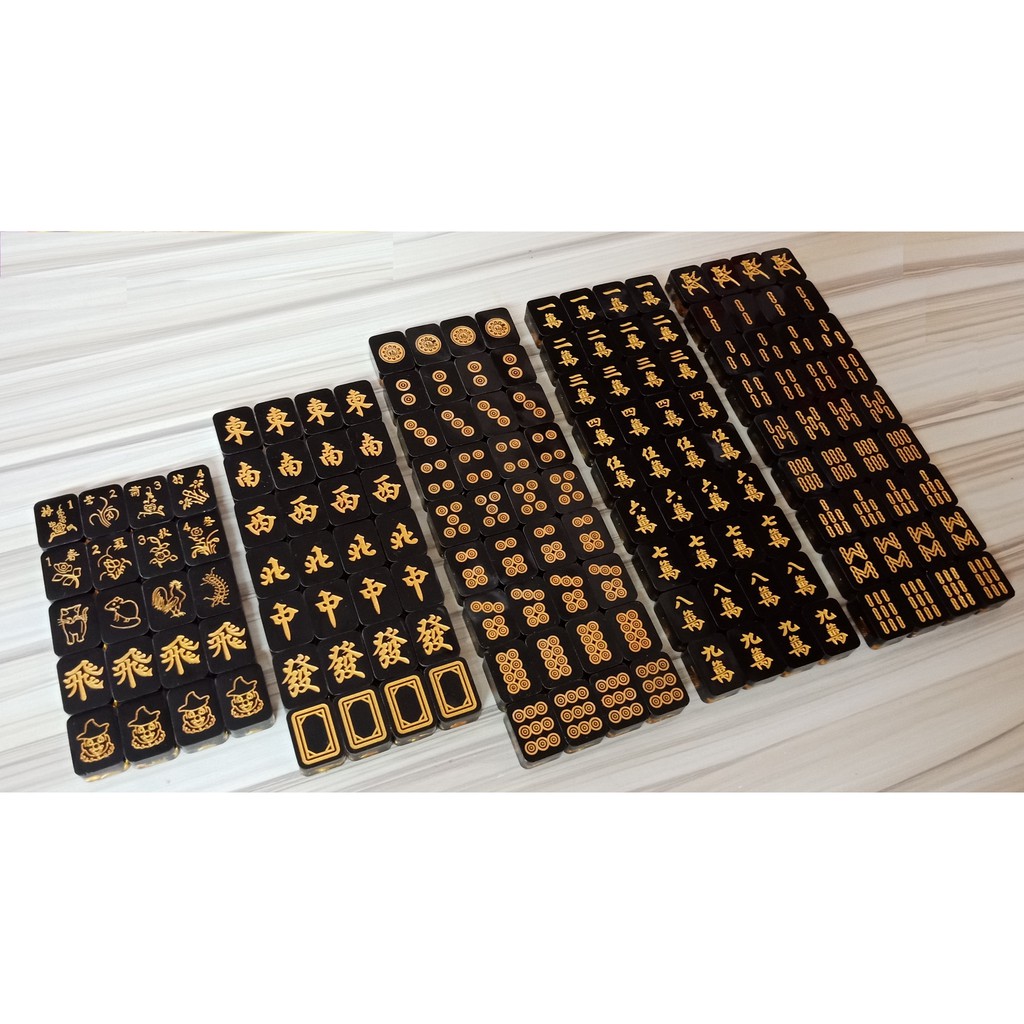 READY STOCK Lil Touch 25mm { MINI } RESIN MAHJONG Gold Coin Yuanbao ...