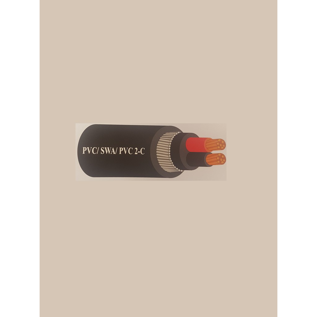 SAMA 10mm x 2Core/ 3Core/ 4Core Armoured Cable CU/PVC/PVC/SWA/PVC (Per ...