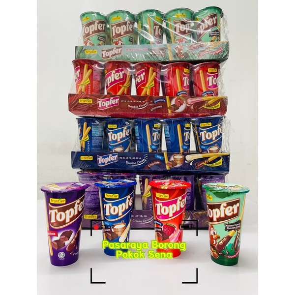 Topfer Cup Crunchy Sticks 40gx10’s ( Straw+Choc,Milk+Choc,Choc+Choc ...