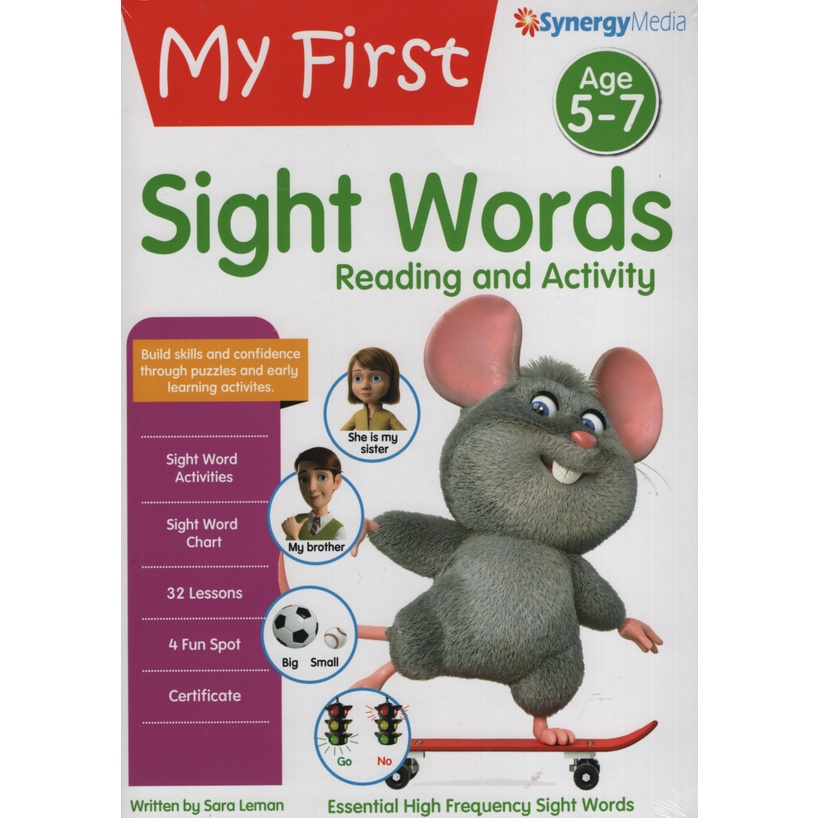 MY FIRST SIGHT WORDS READING & ACTIVITY (AGE 5-7) | Shopee Malaysia
