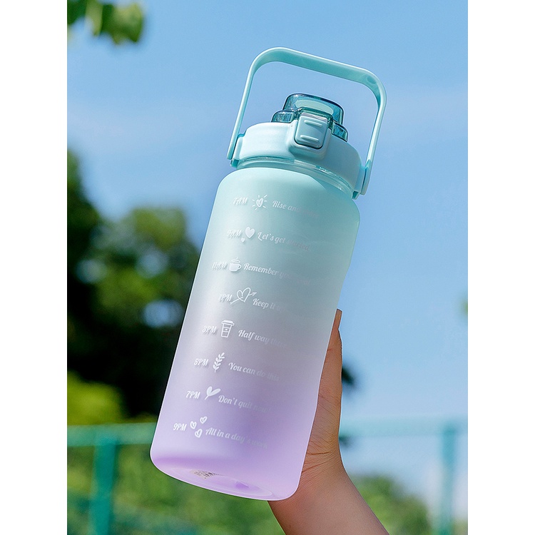 Gradient Color Water Bottle 2000ml / 渐变色水壶2000公升 | Shopee Malaysia