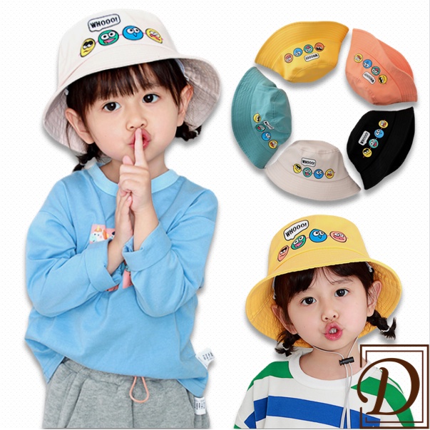 DuDu Kids Hat Topi Cartoon Cute Boys and Girls Fashion Bucket Hat ...
