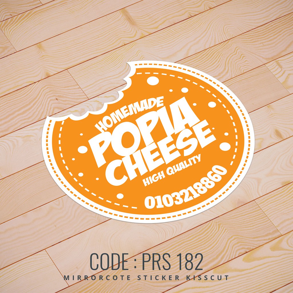 Popia Label Sticker Product - Label 3cm / 4cm / 5cm / 6cm / 7cm / 8cm ...