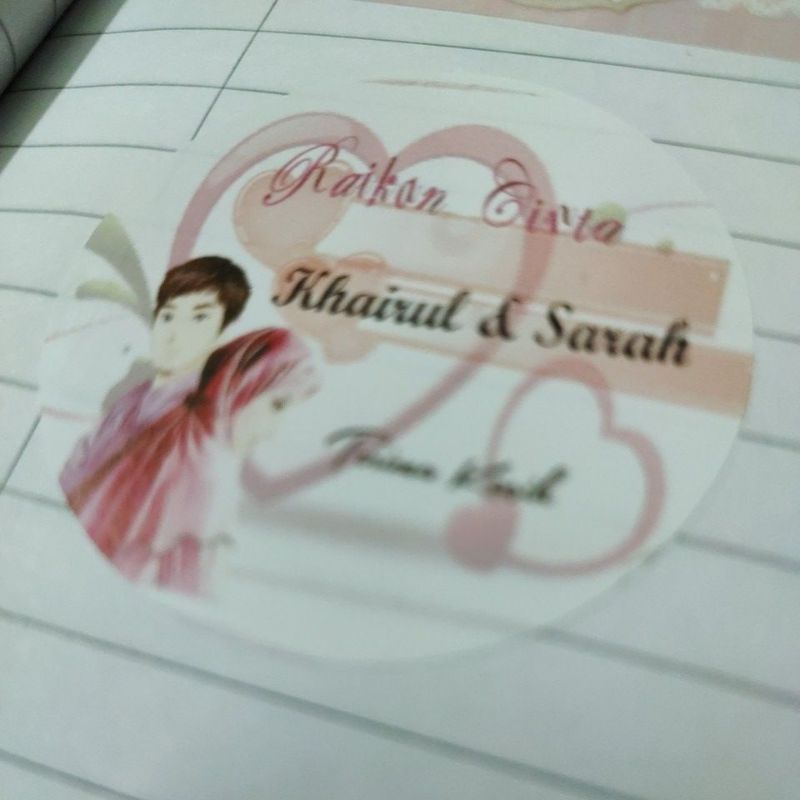 PROMOSI!!! STIKER KAHWIN / WEDDING STICKER / DOORGIFT LABEL STIKER ...