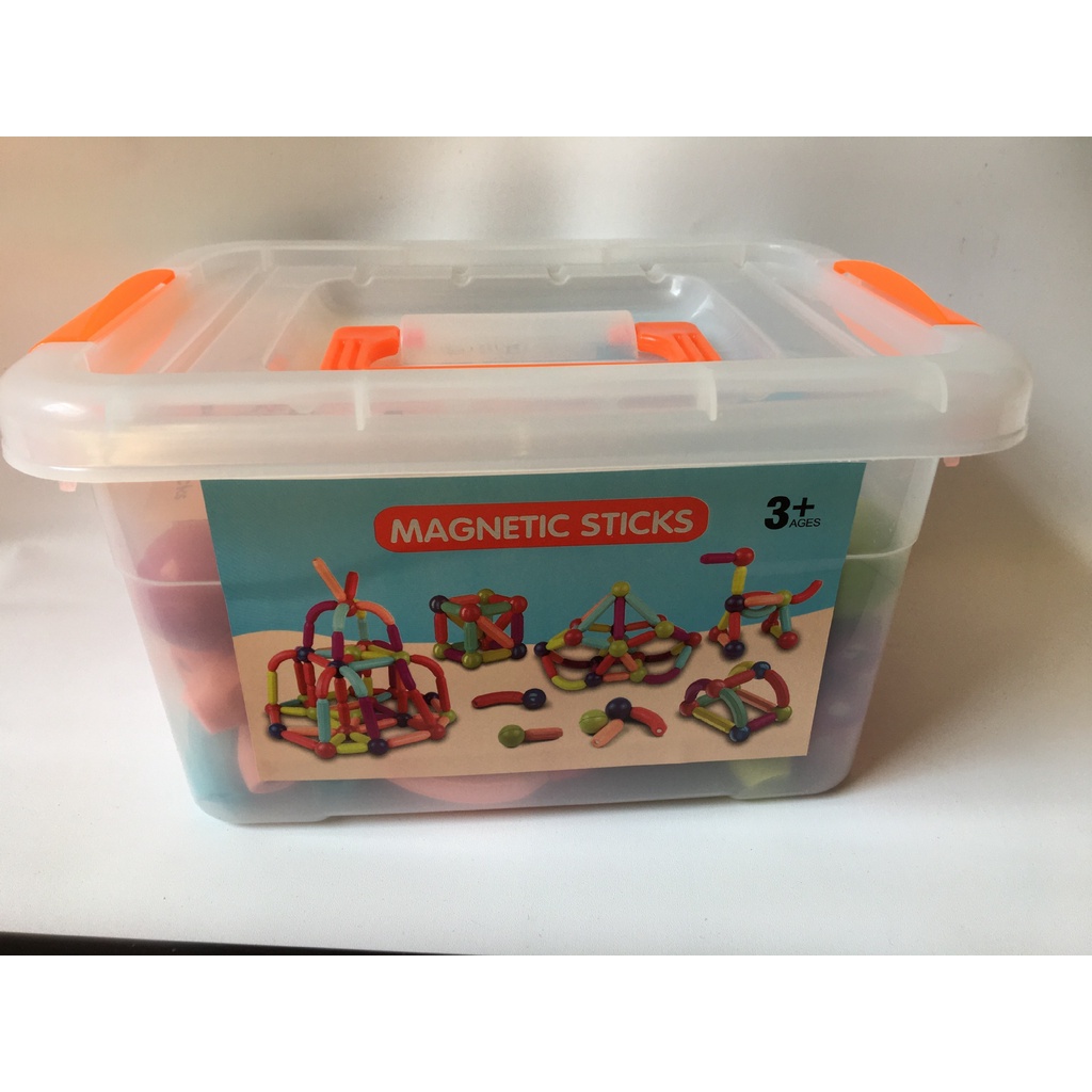 Thinking toys - 64-piece creative magnetic puzzle set | Shopee Malaysia