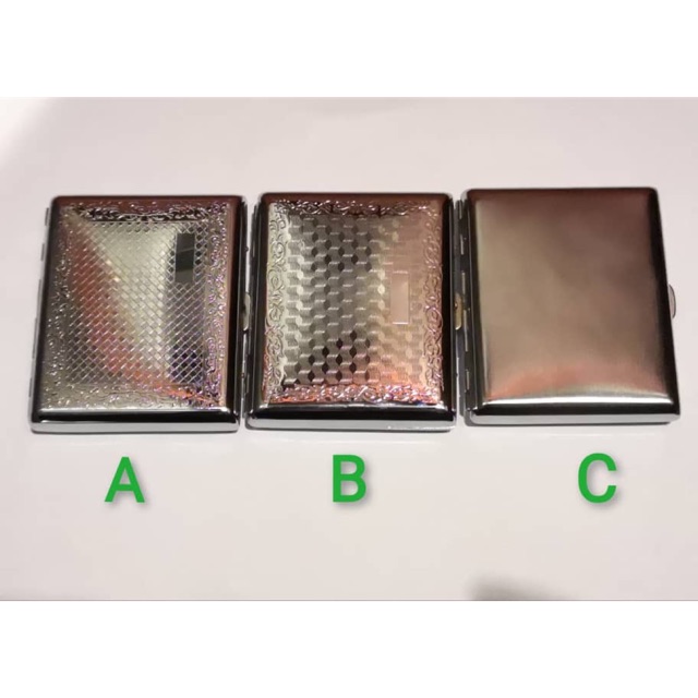 Classic stainless steel Cigarette Case | Shopee Malaysia