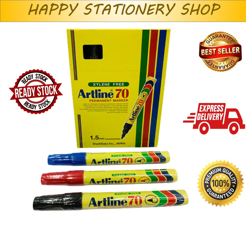 Artline Permanent Marker 70 12Pcs/Box | Shopee Malaysia