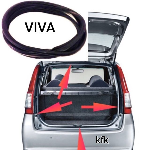 VIVA VIVA ELITE REAR BONNET TRUNK LID BOOT RUBBER | Shopee Malaysia