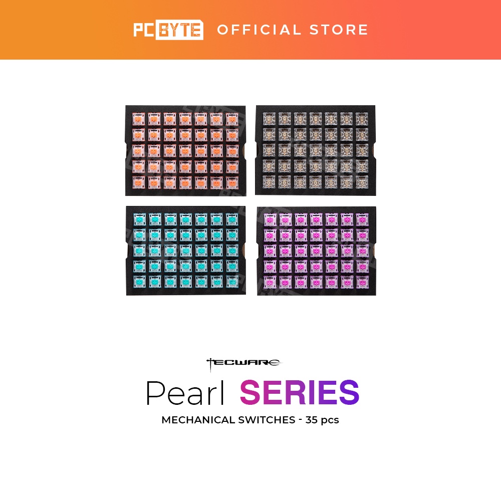 *Clearance* Tecware Pearl Series Mechanical Switches 35pcs - (Pearl ...