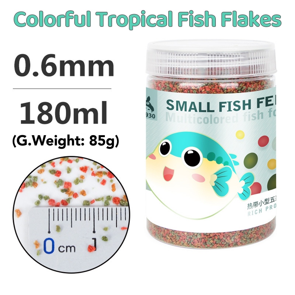 Jonsanty Small Fish Food Tropical Fish Feed 400ml Sinking Granules ...