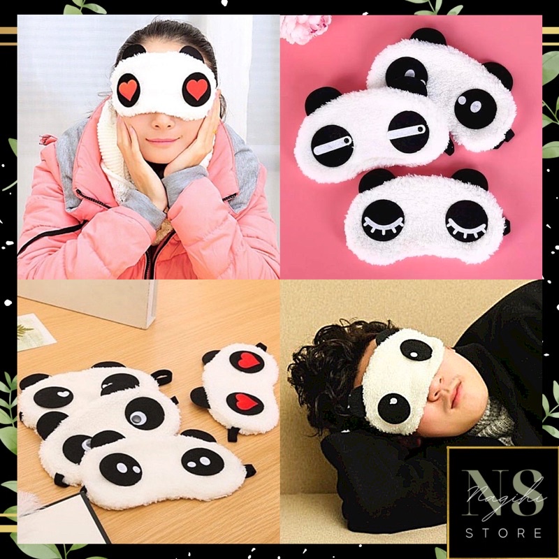 MATA Nagihi SLEEP EYE COVER / PANDA CHARACTER EYE COVER / SLEEPING EYE ...