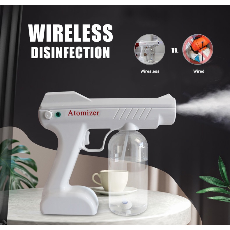 Spray Gun WIRELESS RECHARGEABLE DISINFECTANT FOGGING MACHINE NANO ...