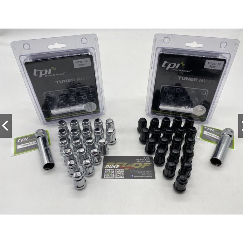 TPI LOCK M12X1.5MM 33MM 6SPLINE LOCK NUT 20PCS TIRE NUT TPI WHEEL NUT ...