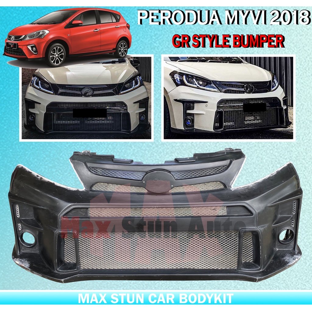 PERODUA MYVI 2018-2021 GR LOOK FRONT BUMPER (GR) BUMPER DEPAN FOR MYVI ...