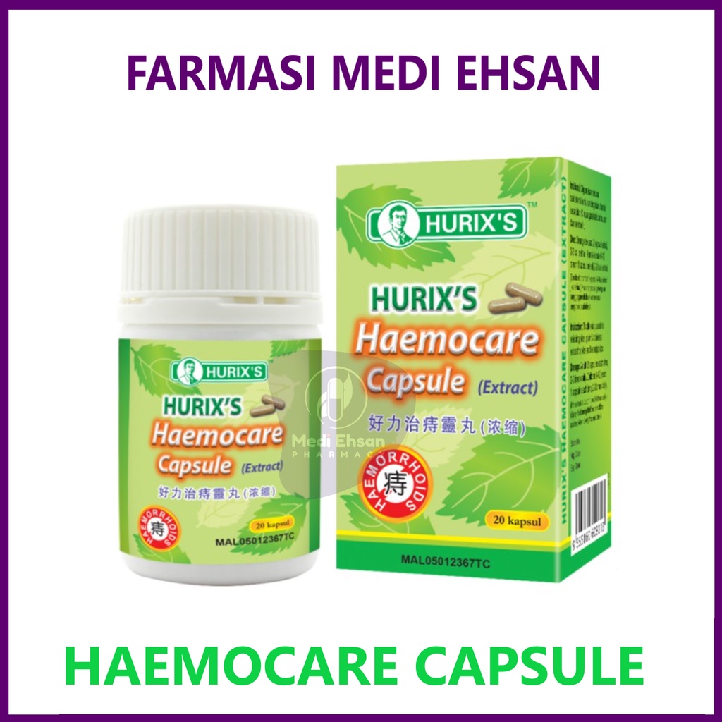 Hurix's Haemocare Capsule - Extract 20s (Buasir) | Shopee Malaysia