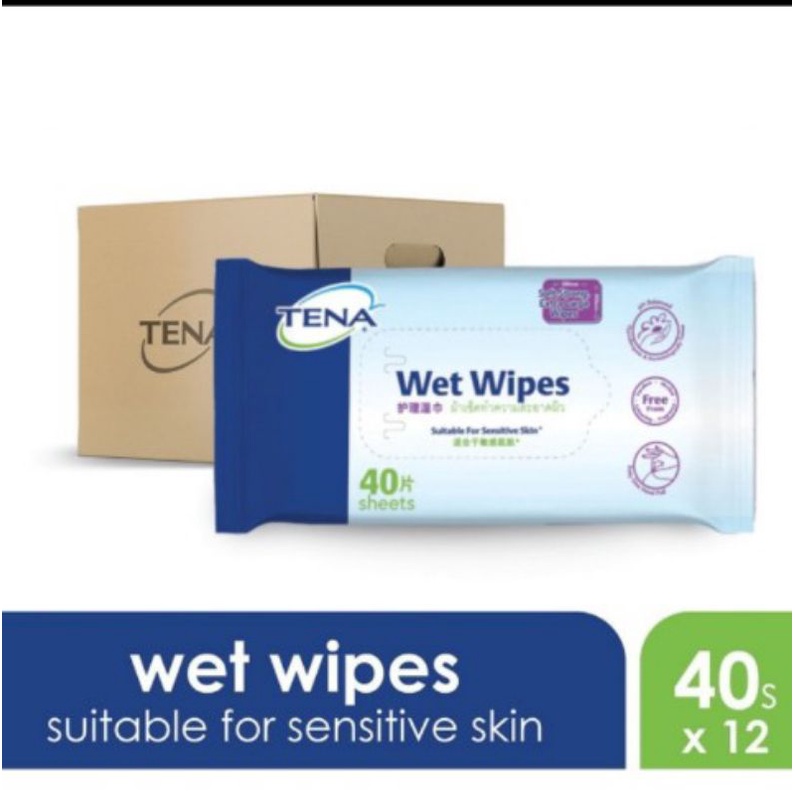 TENA Wet Wipes 40s / Tisu Basah Dewasa Murah | Shopee Malaysia