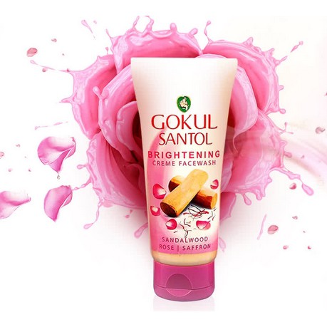 Gokul Santol Brightening Creme Face Wash With Sandalwood,Rose,Saffron ...