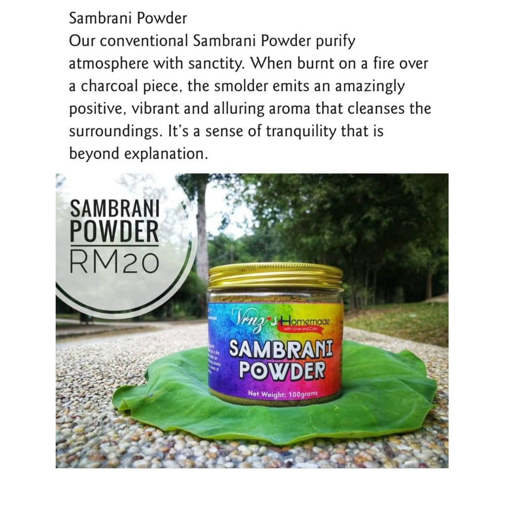 VRNZ HOMEMADE SAMBRANI POWDER 100GM | Shopee Malaysia
