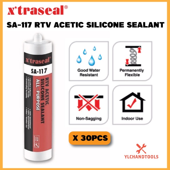 X'traseal SA-117 Versatile Grade RTV Acetic Silicone Sealant - 30pcs Per Carton | Shopee Malaysia