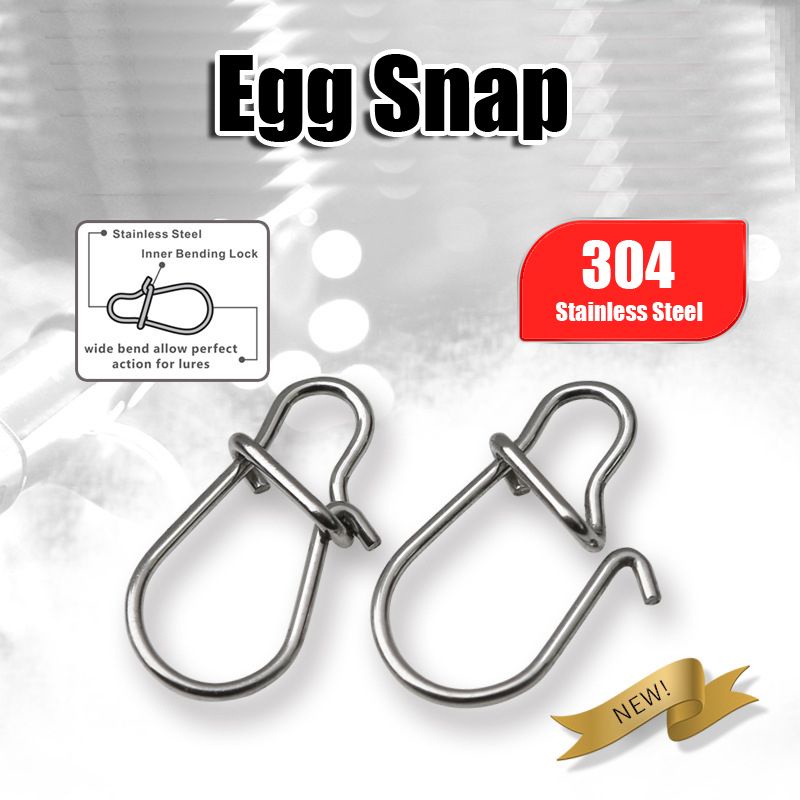 Strong Egg Snap Fishing Swivel Durable 304 Stainless Steel Lures ...