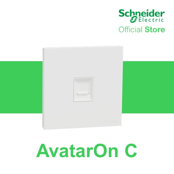 Schneider Electric AvatarOn C 1 Gang RJ45 Data Cat5E Keystone On ...