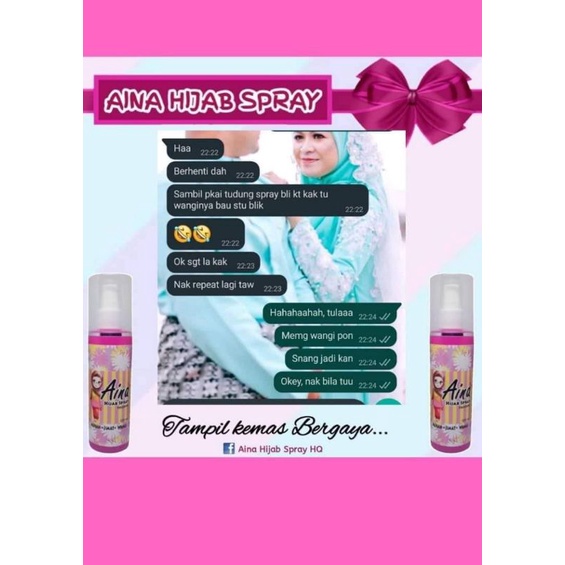 Hijab Tudung Spray Aina Hijab Spray | Shopee Malaysia