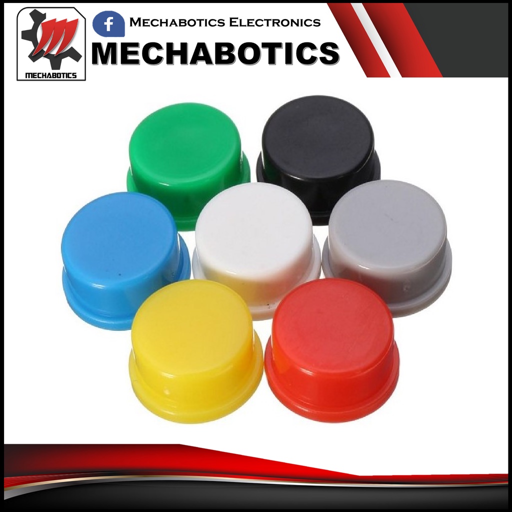 Round Cap Push Button Square Head Touch / Micro Switch Push Cap 12 x 12 ...