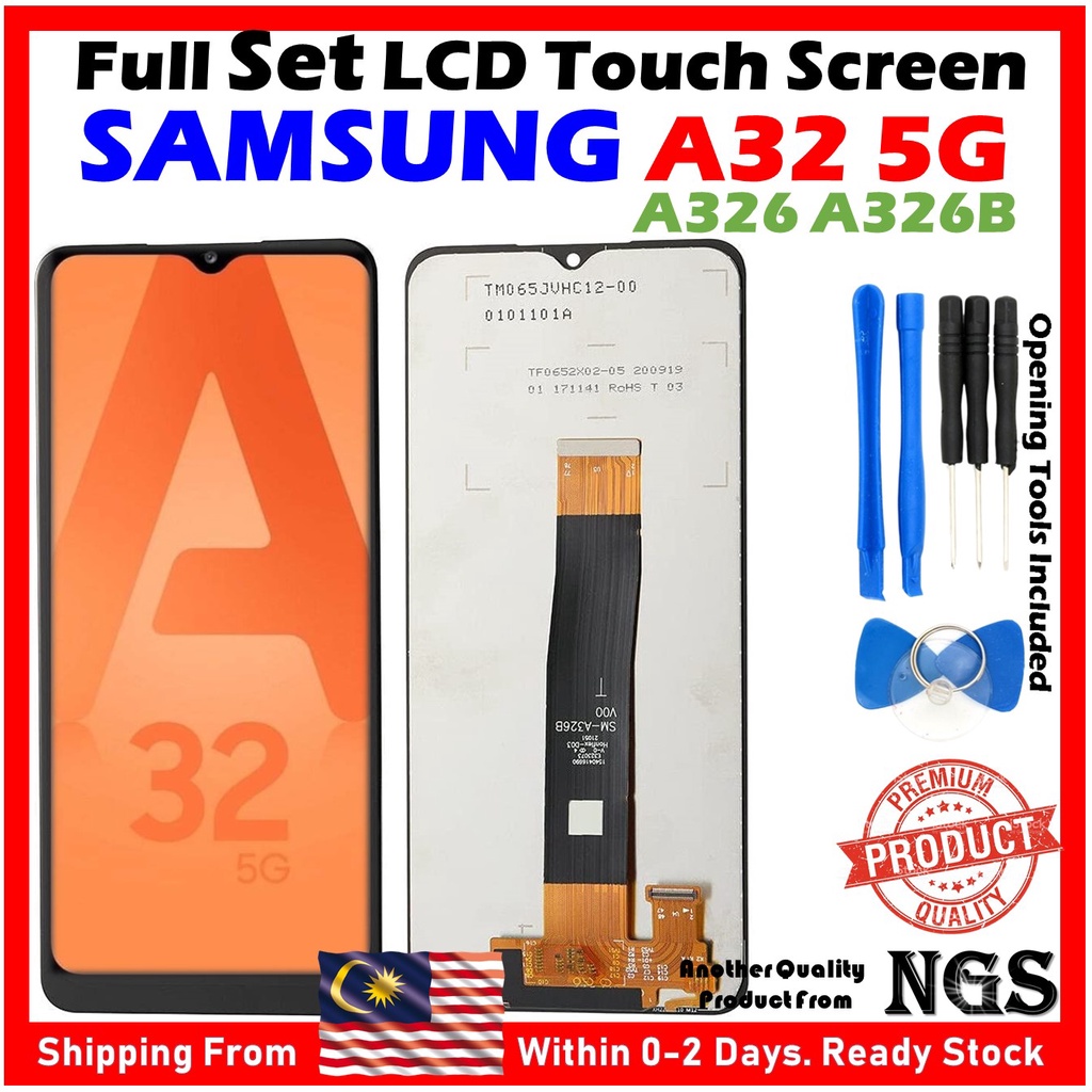 ORl NGS Brand Full Set LCD Touch Screen Compatible For SAMSUNG Galaxy A32 5G A326 A326B with ...