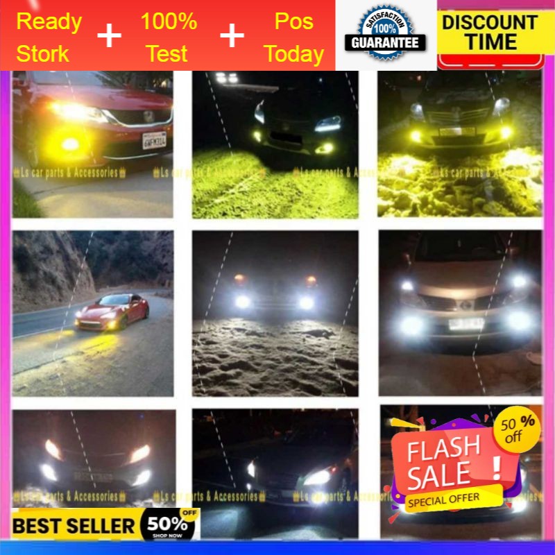 3 Colour LED BEZZA MYVI AXIA VIOS ALZA SAGA HILUX BLM Foglamp Bulb ...