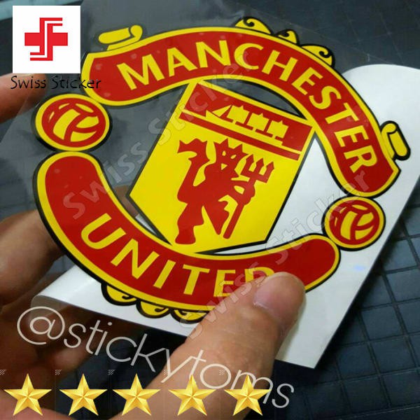 Manchester United (MU) logo Sticker. Suitable For Cool Cars/Motorcycles ...