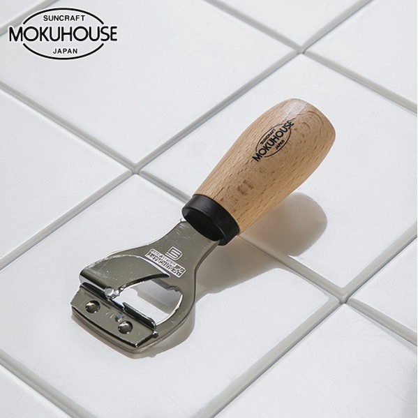 Warehouse No. 17 SUNCRAFT Made In Japan MOKUHOUSE Wooden Handle Can Opener Stainless Steel ...