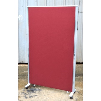 Free standing partition with aluminum edges with roller size H - 180cm ...