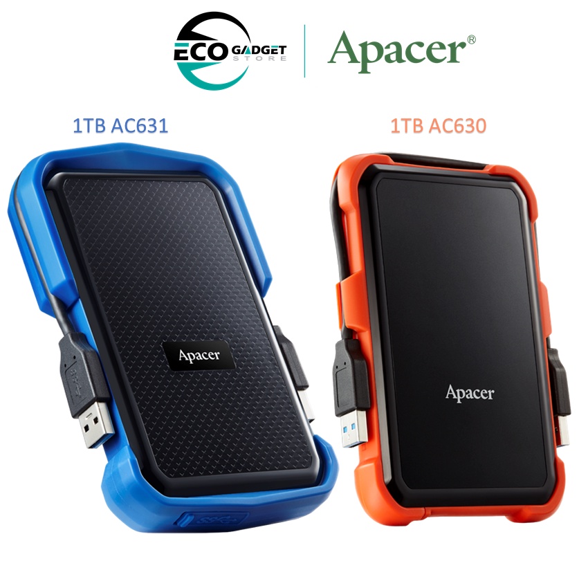 APACER 1TB,2TB AC631 / AC630 USB 3.2 Gen 1 Military-Grade Shockproof ...