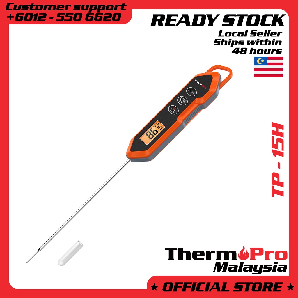 ThermoPro TP15H Digital Instant Read Meat Thermometer | Shopee Malaysia
