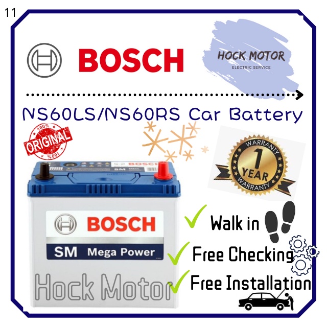 Bosch MF NS60L/ NS60 car battery (Pos by J&T) | Shopee Malaysia