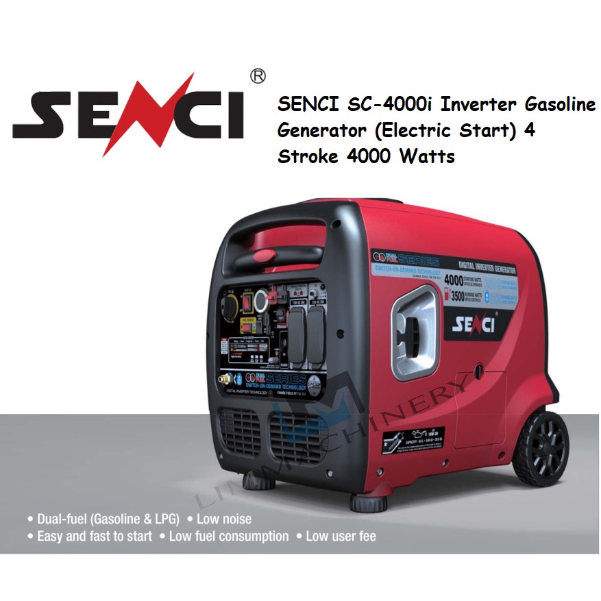 Senci SC-4000i /SC6000iE Inverter Gasoline Generator (4 Stroke ...